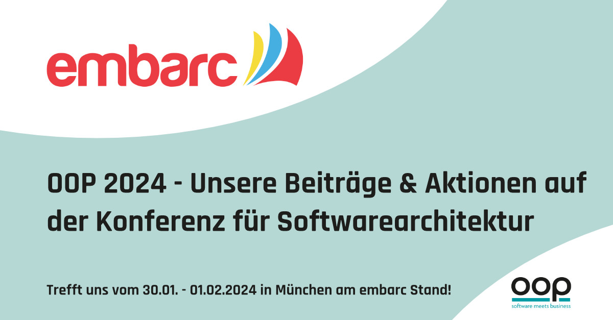 OOP 2024 - Die Konferenz für Softwarearchitektur - embarc