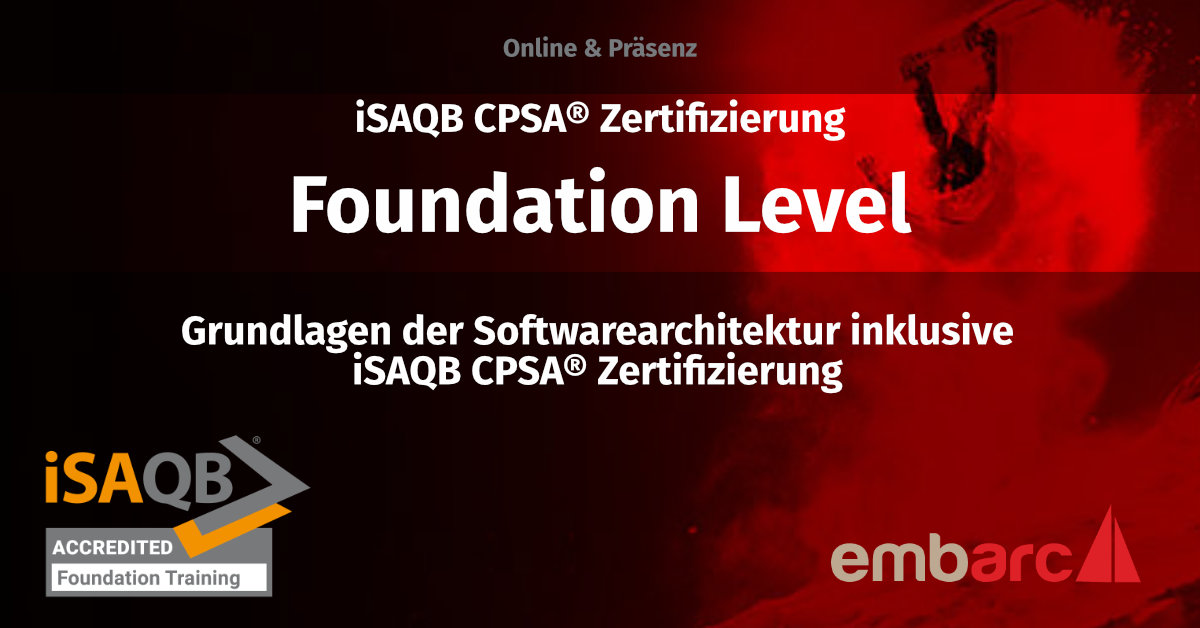 CPSA-Foundation Schulung und Zertifizierung - iSAQB CPSA-F - embarc